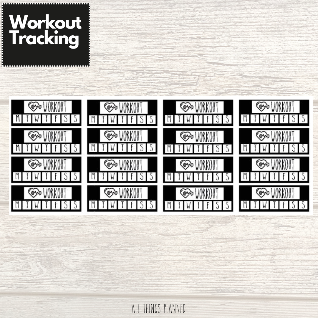 Workout Stickers – All Things Planned