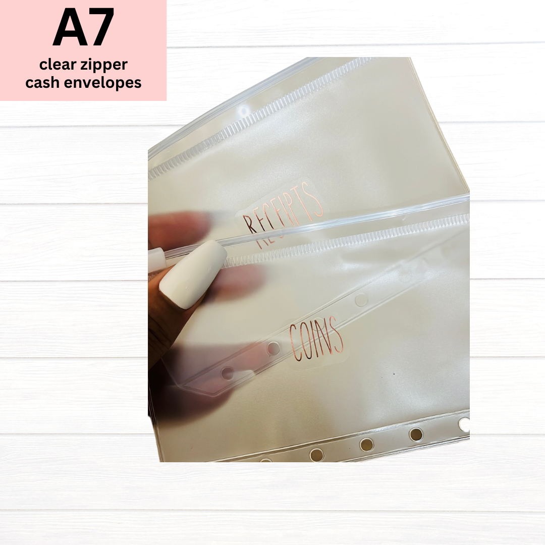 A7 Clear Zipper Envelopes – All Things Planned