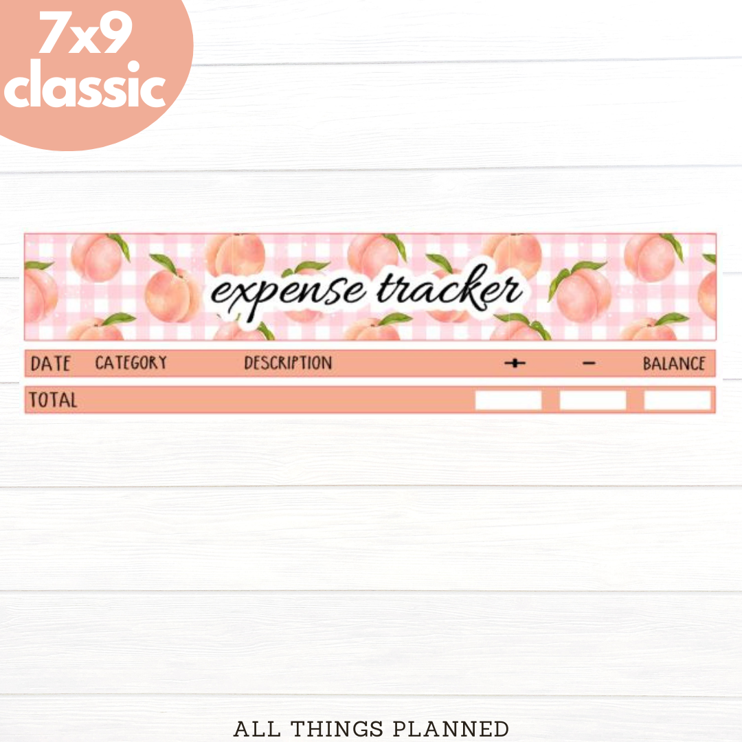 7x9 | Classic | May (Peaches) Expense Tracker – All Things Planned