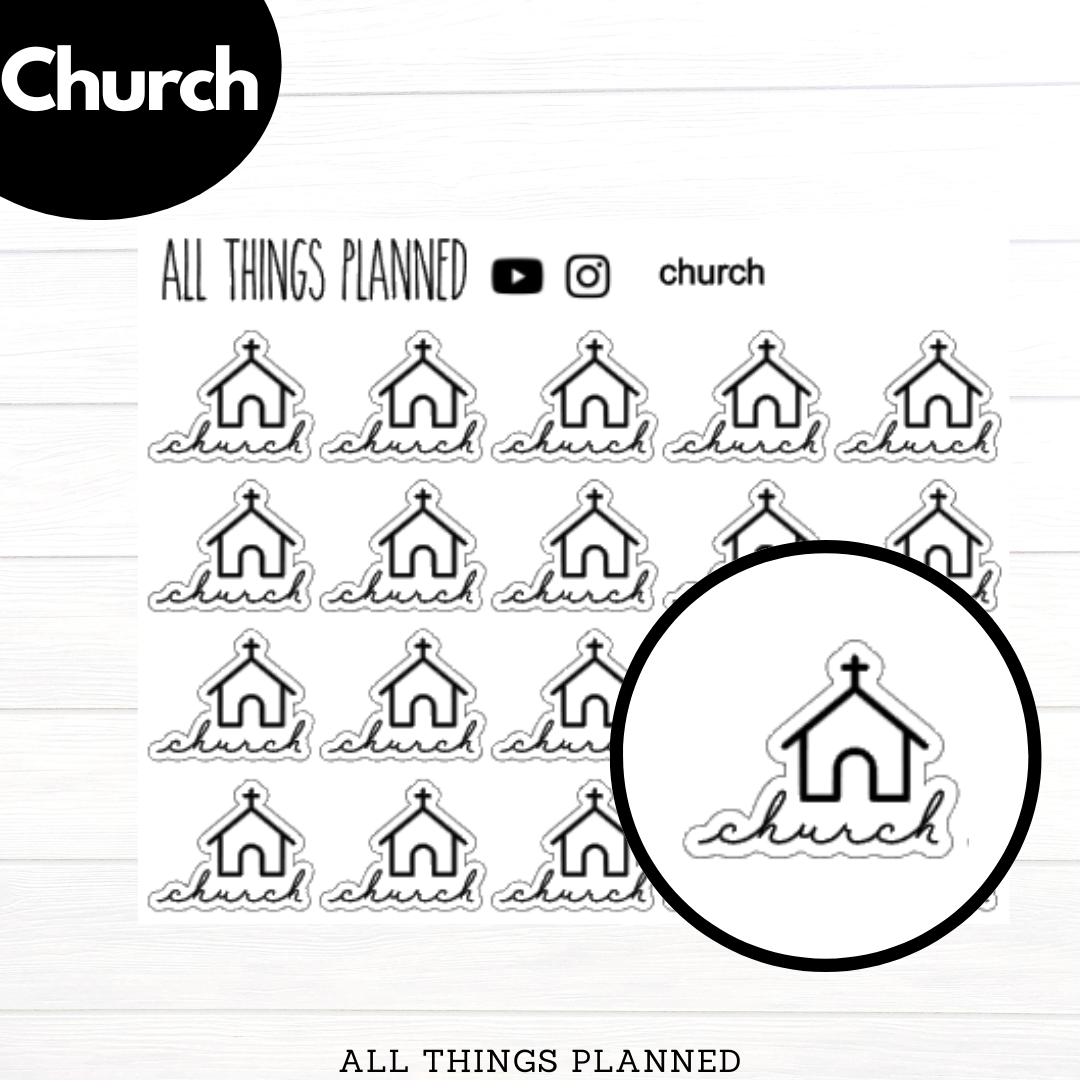 Church Stickers – All Things Planned